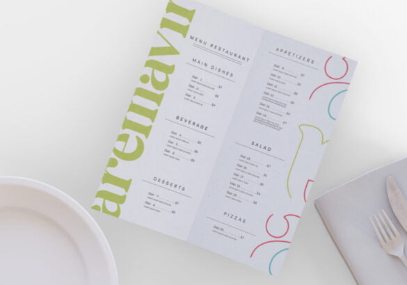 ¿Qué formato de impresión elegir para tu carta para restaurante? | Exablog